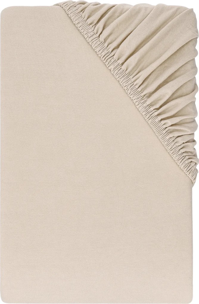 Livarno® Žerzejové napínací prostěradlo, 90-100 x 200 cm (béžová)