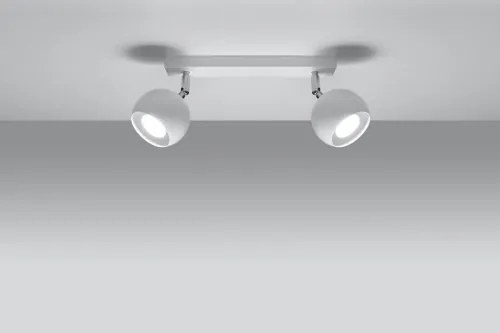 Stropní bodové svítidlo SOLLUX Oculare 2 GU10 2x40W bez zdroje SL.0438 bílá
