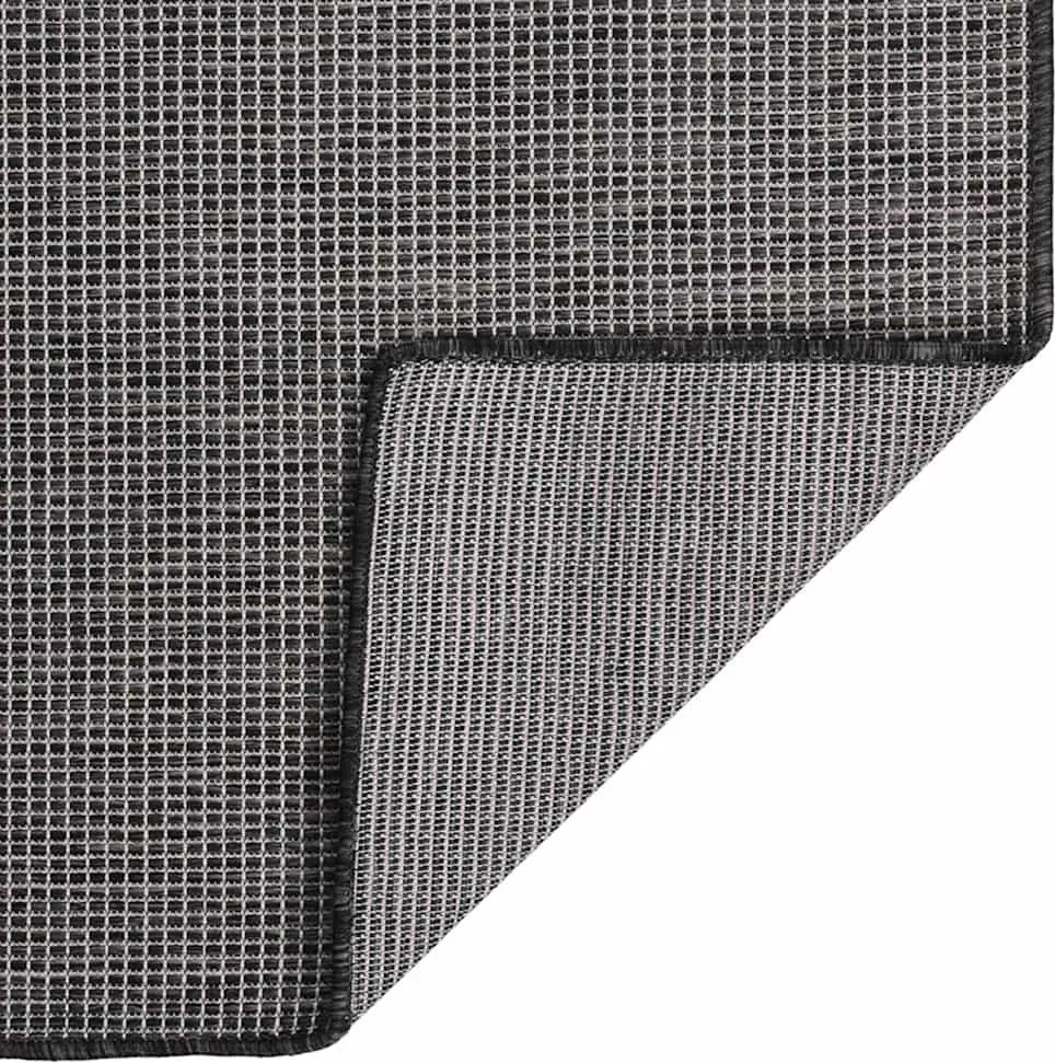 Venkovní hladce tkaný koberec 160x230 cm šedá 340776