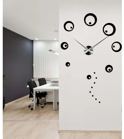 Hodiny na zeď velké kruhy - minimalistické nástěnné hodiny I SENTOP 12S027