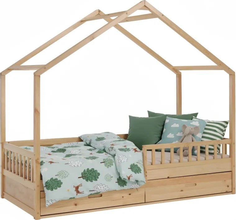 Postel Montessori BIANKA, 90x200, masiv přírodní Kondela 0000396818