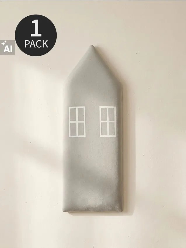 Sinsay - Čalouněný panel s motivem domku - zelená