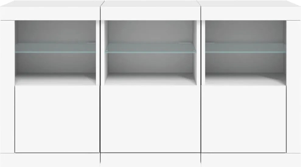 Příborník s LED osvětlením bílý 123 x 37 x 67 cm 3209058