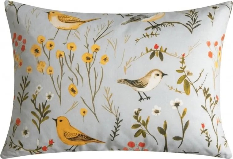 Povlak na polštář z mikrovlákna SPRING BIRDS 70x90 cm, barevný
