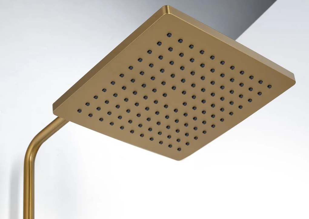 Sapho DAKAR sprchový sloup s termostatickou baterií 150 mm teleskopický zlato mat SZ139GB