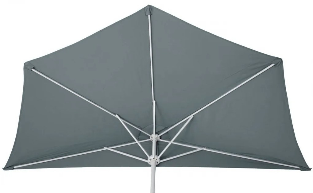 Slunečník půlkruh Parla 300 cm se stojanem - polyester/hliník - antracit