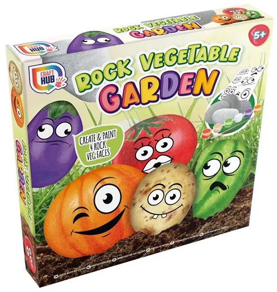 Mikro Trading Kreativní sada malování kamínků 4 ks Rock Vegetable Garden