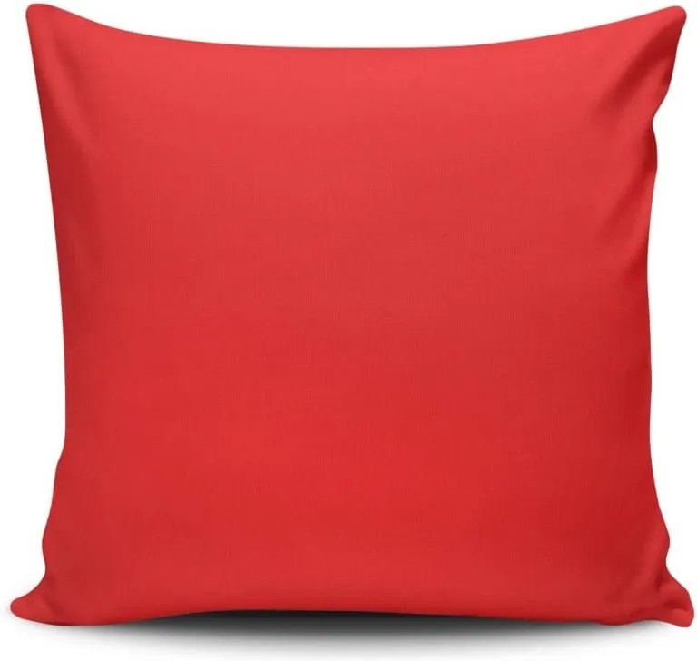 Červený polštář Sacha, 45 x 45 cm