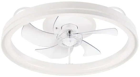 LED Stropní svítidlo s ventilátorem FARGO LED/37W/230V bílá + DO