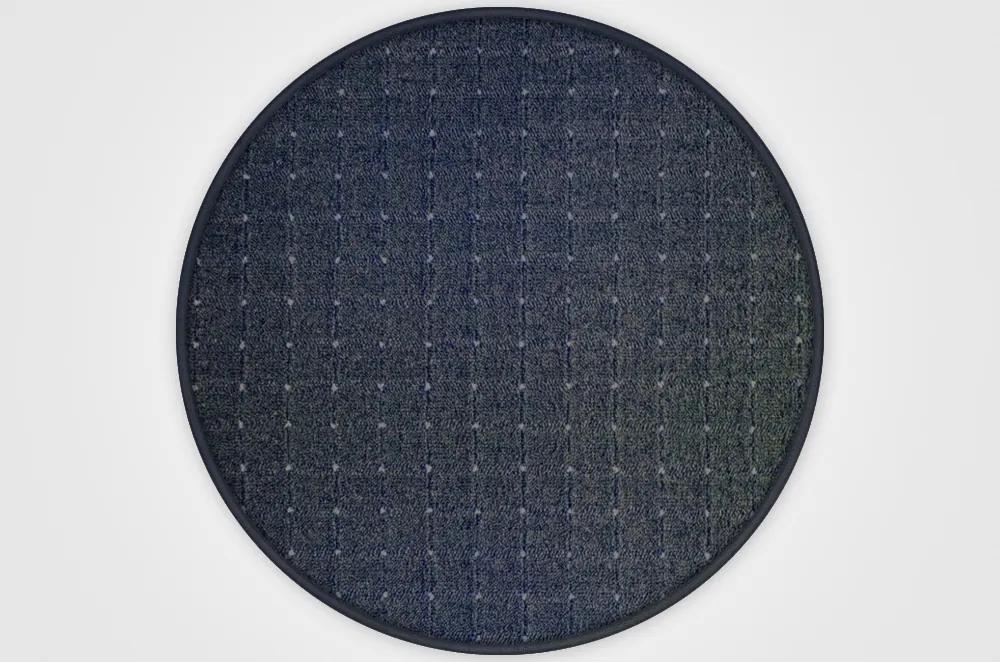 Vopi koberce Kusový koberec Udinese antracit kulatý - 57x57 (průměr) kruh cm