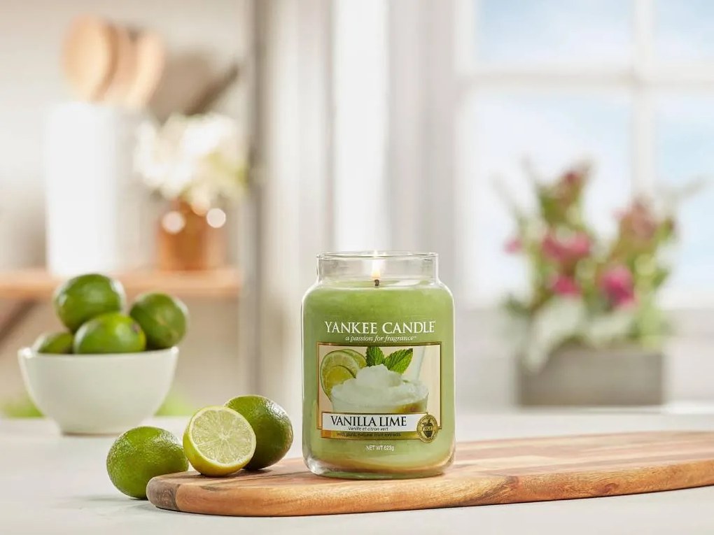 Yankee Candle – votivní svíčka Vanilla Lime (Vanilka s limetkou), 49 g