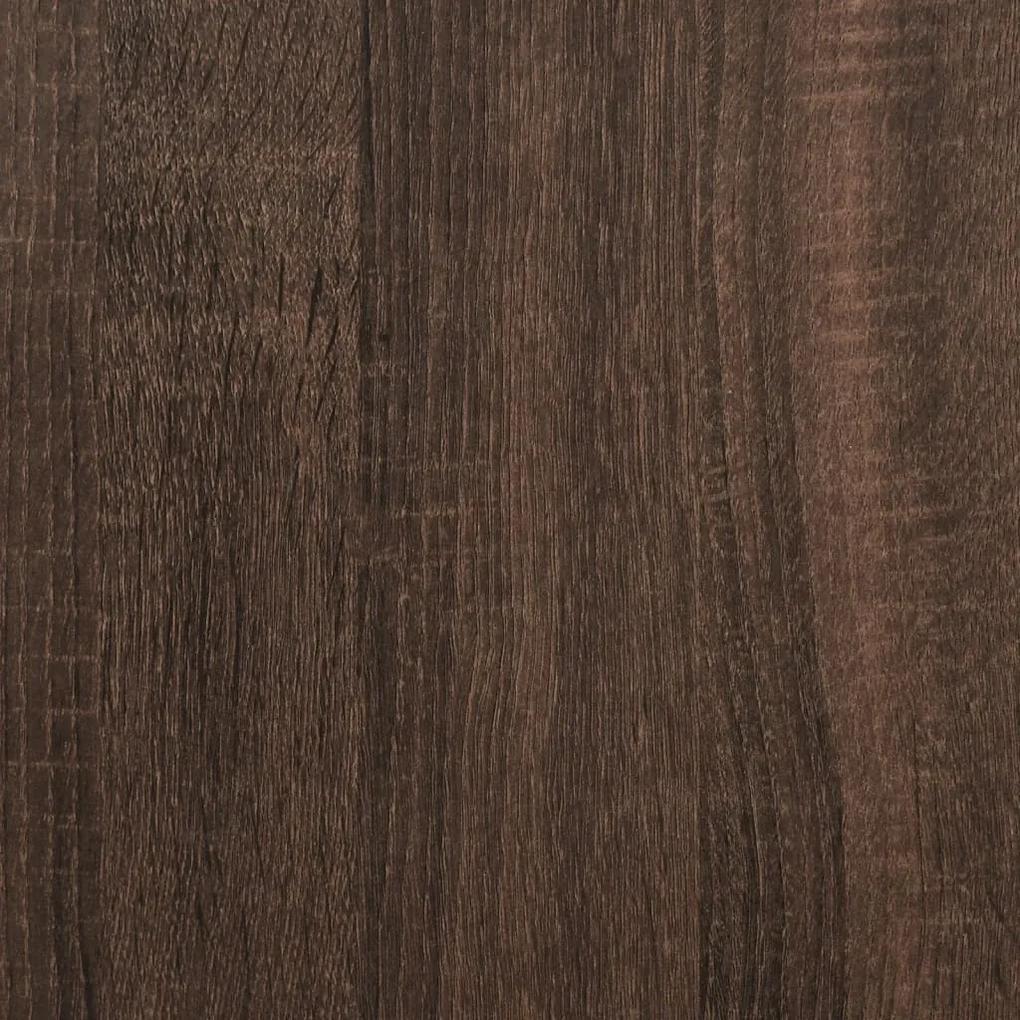 Nástěnná police hnědý dub 104,5 x 10 x 43 cm kompozitní dřevo