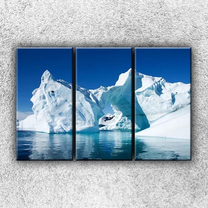 3 dílný obraz na stěnu Ledovce 2