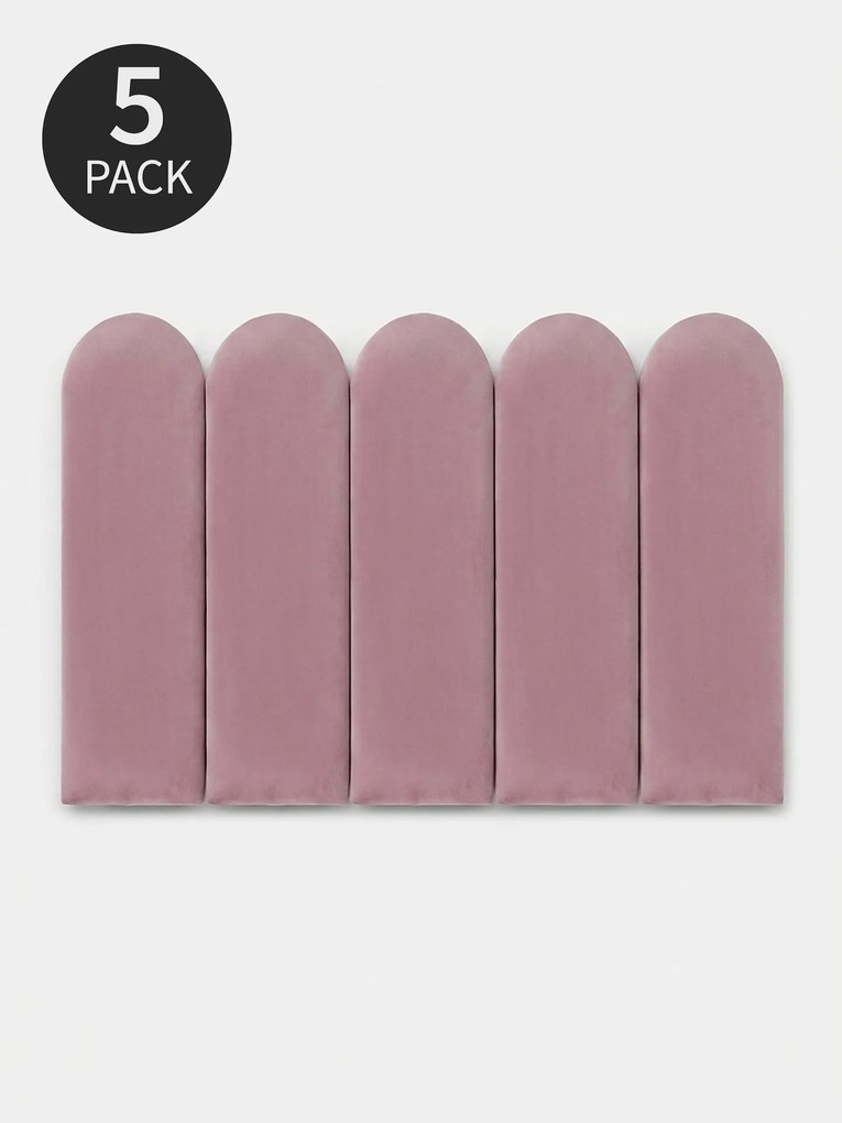Sinsay - Čalouněné stěnové panely 5 pack - pastelová růžová
