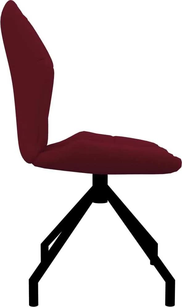 vidaXL Jídelní židle 2 ks vínové umělá kůže [282556]