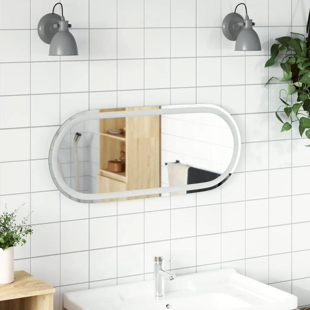 Koupelnové LED zrcadlo 80 x 35 cm oválné - Default Title