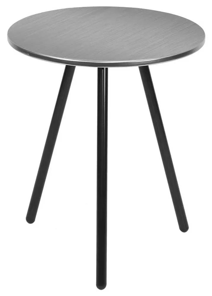 LEITMOTIV Příruční stolek Disc stříbrný 47 cm