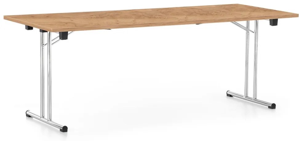 Skládací stůl 200 x 80 cm, dub kraft