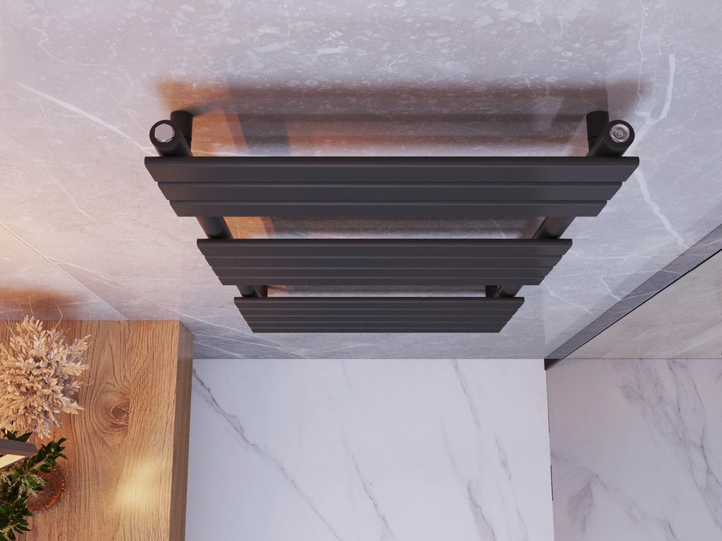 Erga Classic, topné těleso 1200x600 mm, 762W, černá matná, ERG-LAV-CLAS-12060-BK