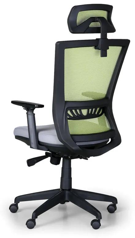 Kancelářská židle ALMERE, zelená / šedá