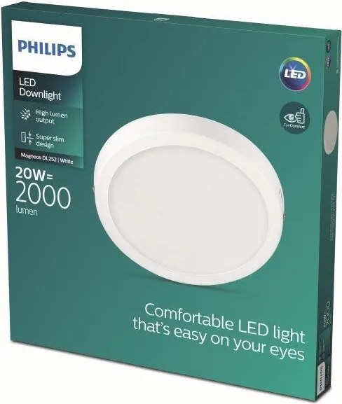 Philips 8719514328754 Magneos Slim DL252 stropní svítidlo LED D283mm 20W/2000lm 2700K bílá