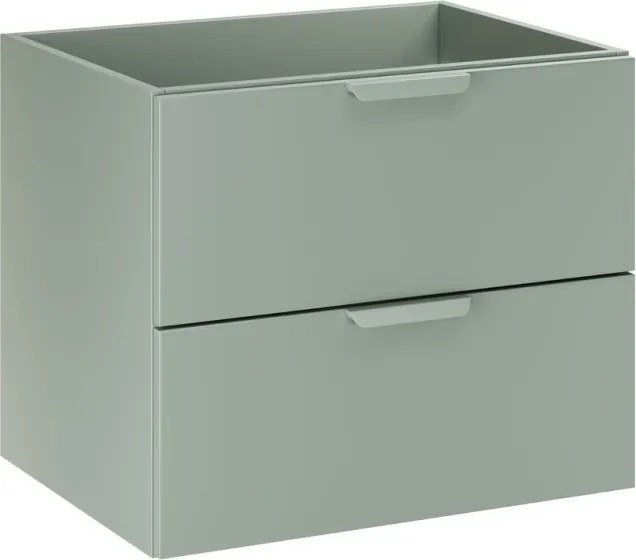 Závěsná skříňka pod umyvadlo Aster s deskou 60 cm zelená/dub cremona