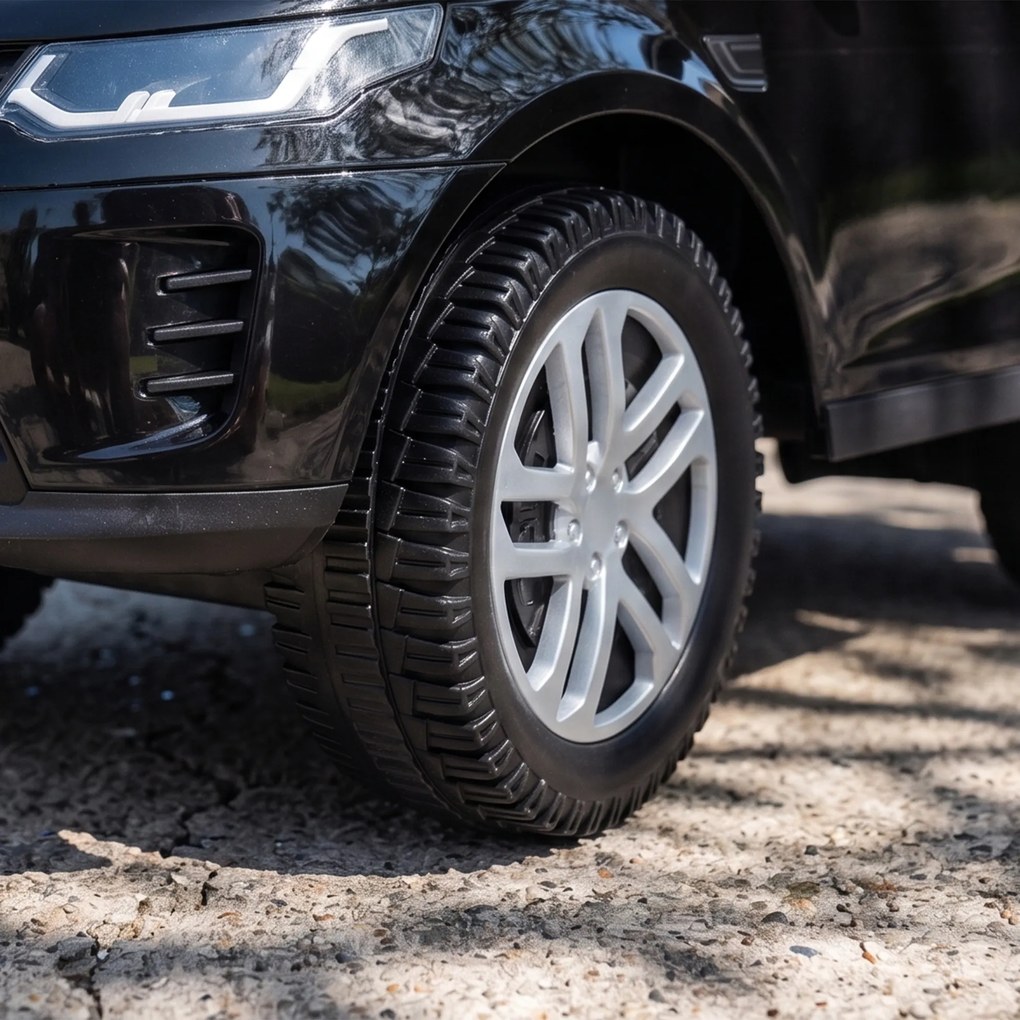 AIYAPLAY LAND ROVER DISCOVERY odrážedlo, vozidlo k odrážení s klaksonem, zvuky motoru, úložný prostor pod sedadlem 18–36 měsíců, černá