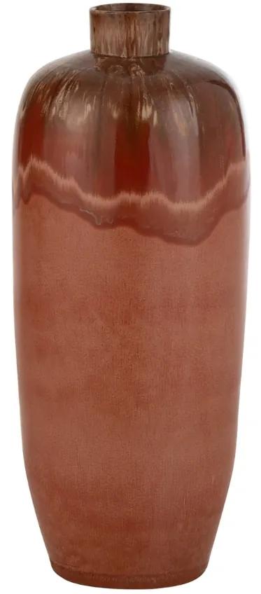 OnaDnes -20% Červená keramická váza J-line Akone 70 cm