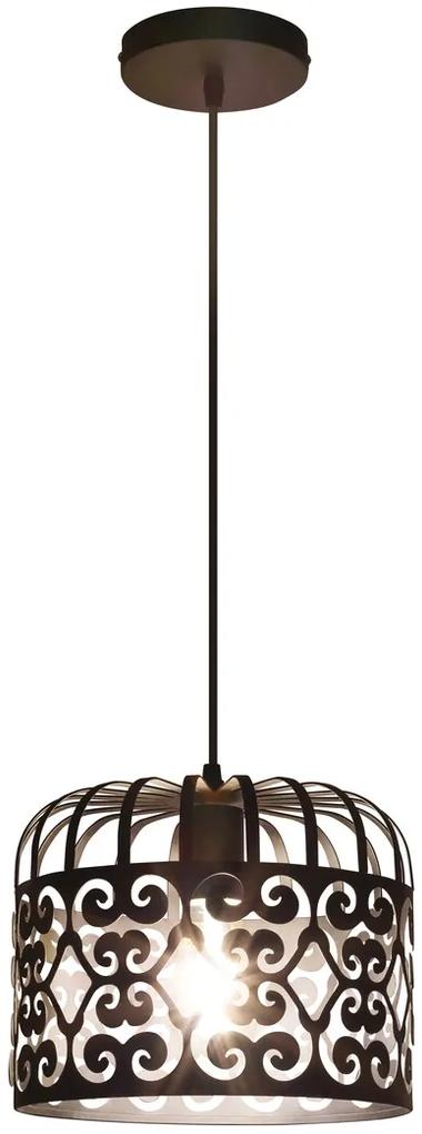 Rabalux Alessandra závěsné svítidlo černé E27, max. 1x60W, průměr 26cm