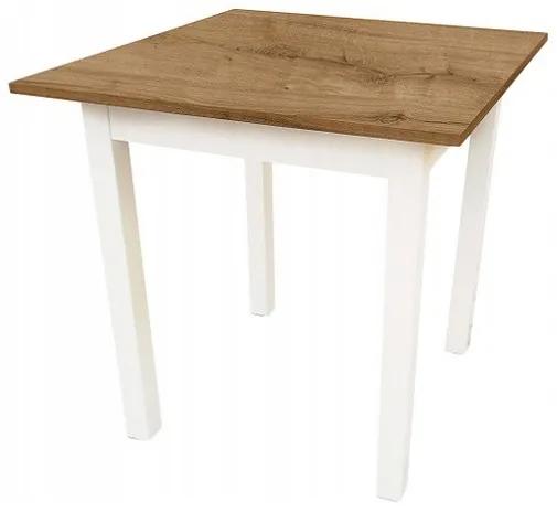 Dede Kuchyňský stůl MINI 80 x 60 cm -  dub přírodní / bílá