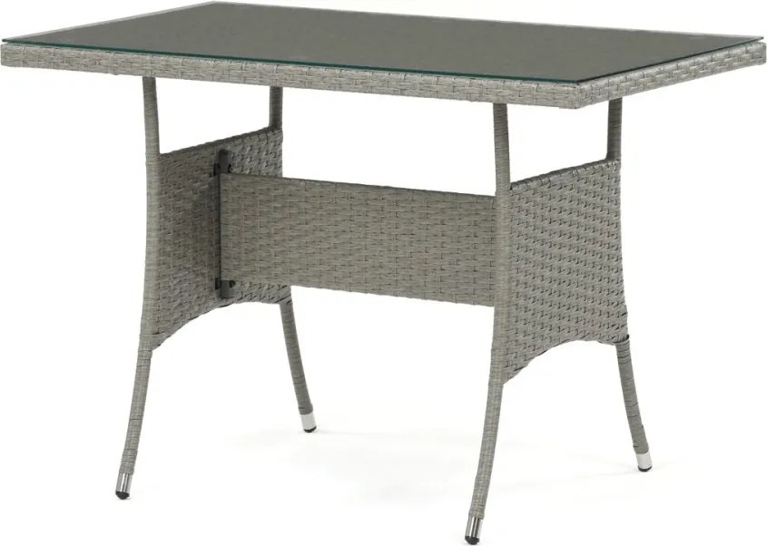Zahradní sestava AZS-A1442 GREY, polyratan, šedá (111 x 62) cm