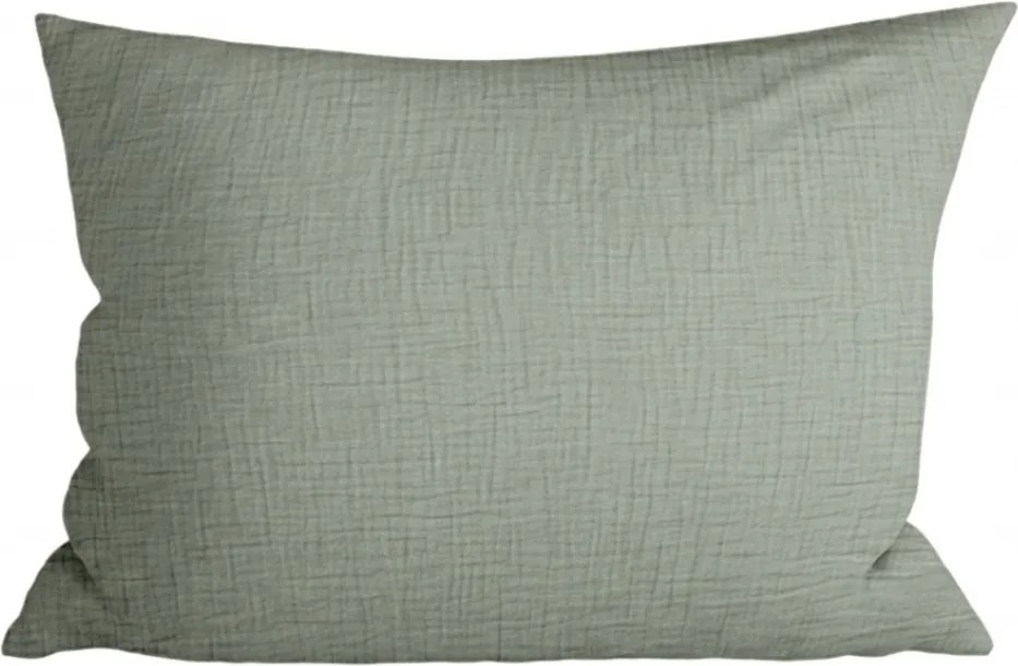 Mušelínový povlak na polštář MUSSARI 70x90 cm, šalvějově zelený