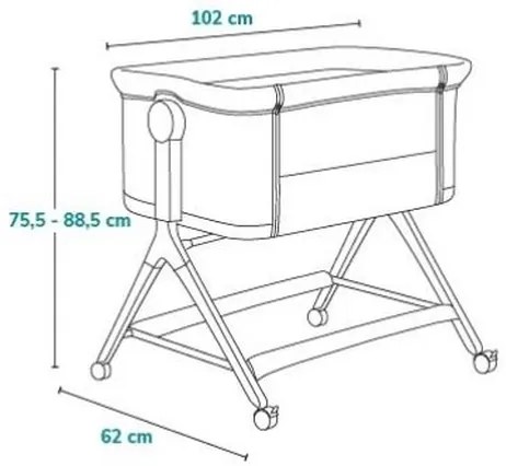 Lionelo - Dětská postýlka 3v1 LEONIE PLUS béžová