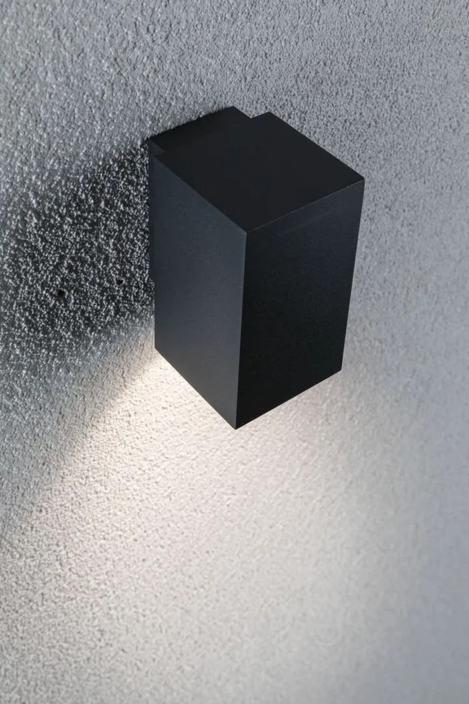 P 94327 Venkovní nástěnné svítidlo Flame 1x3,8W IP44 3.000K antracit 230V - PAULMANN