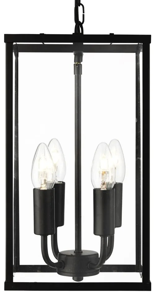 Stylová lucerna Searchlight LANTERNS 4244BK