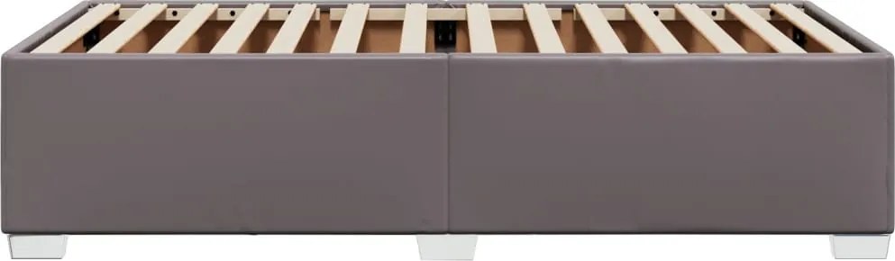 Rám postele šedý 90 x 190 cm umělá kůže 3284538