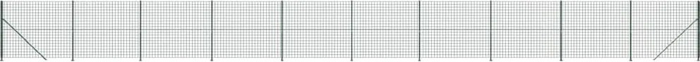Drátěný plot s přírubami zelený 2 x 25 m 154190