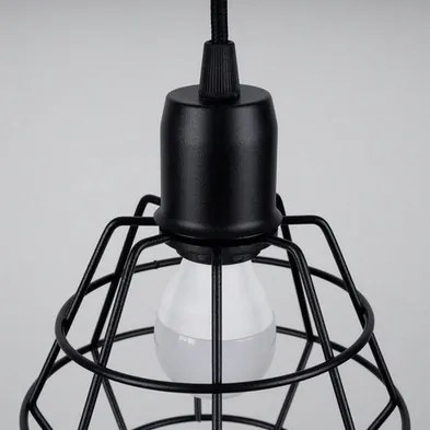 Závěsné svítidlo SOLLUX SUBA 3P černé E27 3x15W bez žárovky SL.1166