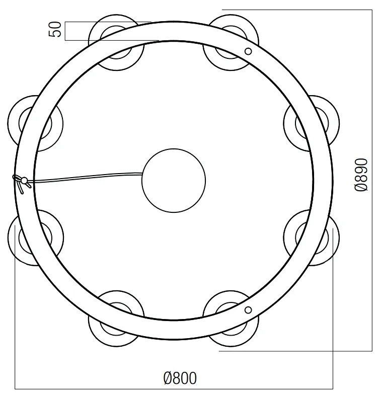 Světla a lustry REDO GROUP Designové světlo na lanku Redo SINCLAIR 01-3249/80 cm