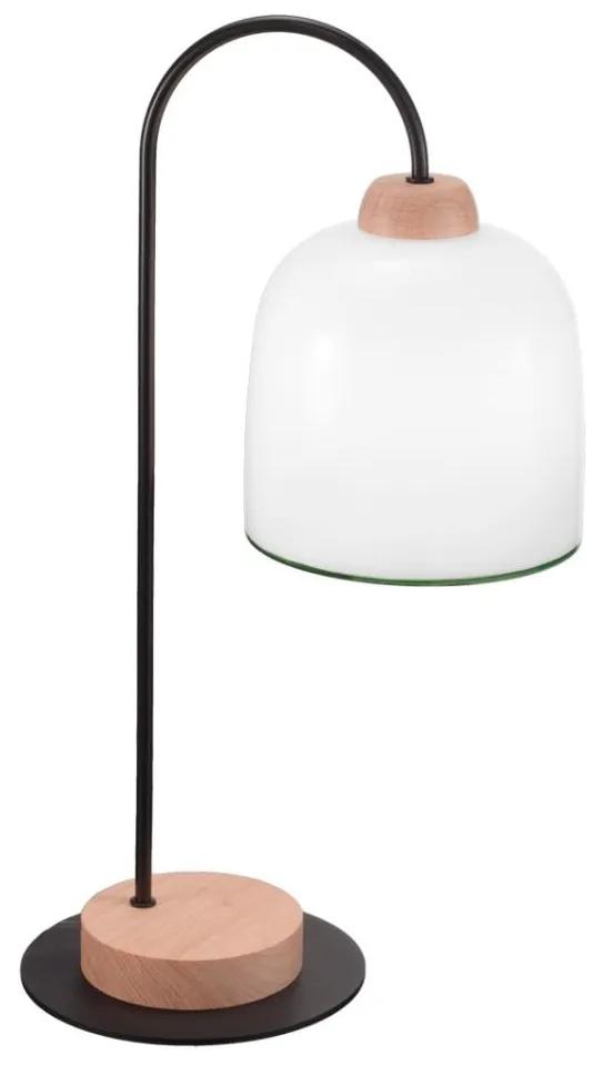 Kolarz Kolarz A1352.71.G - Stolní lampa NONNA 1xE27/60W/230V dub/bílá/zelená KL0227