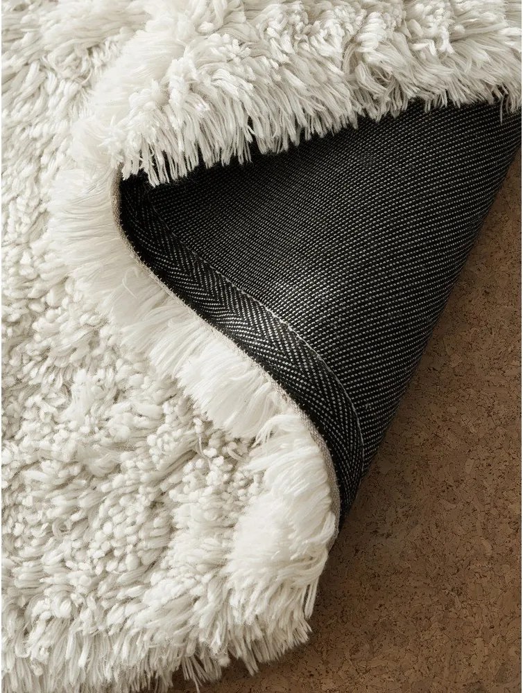 Bílý vlněný koberec 120x170 cm Dala – MADE