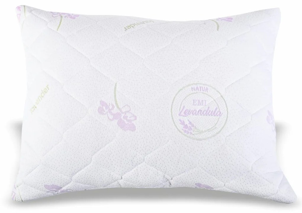 Polštář prošívaný antialergický Lavender EMI 1+1 ZDARMA: Polštář 70x50 cm