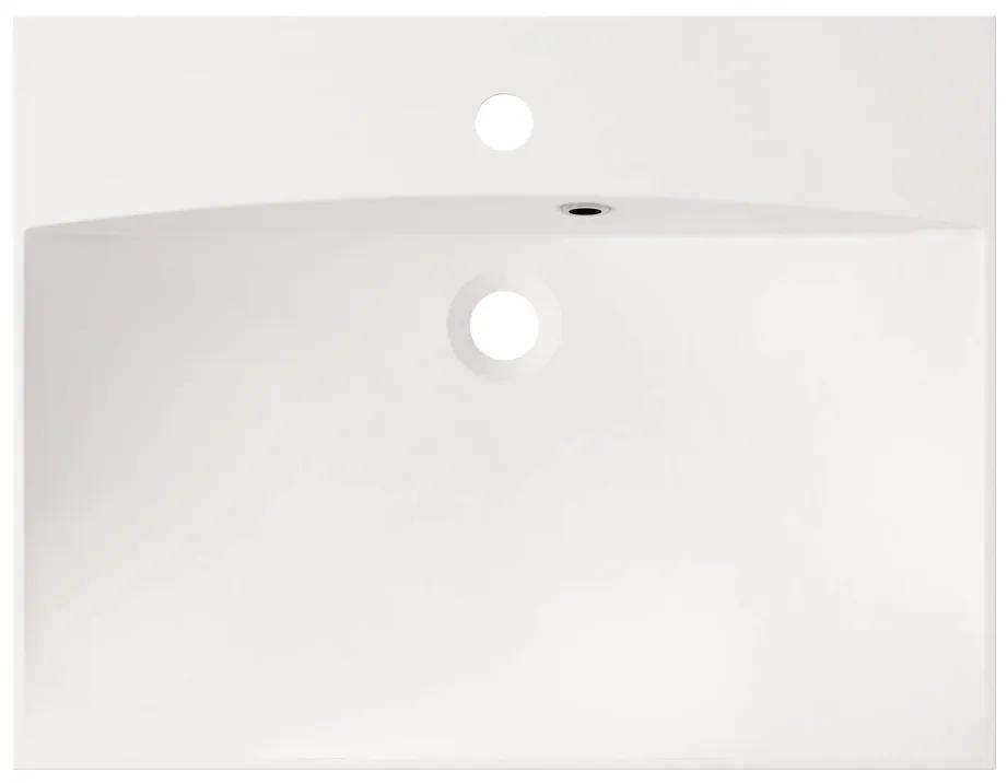 Vima 188 - Umyvadlo do nábytku, 60x46cm, bílé