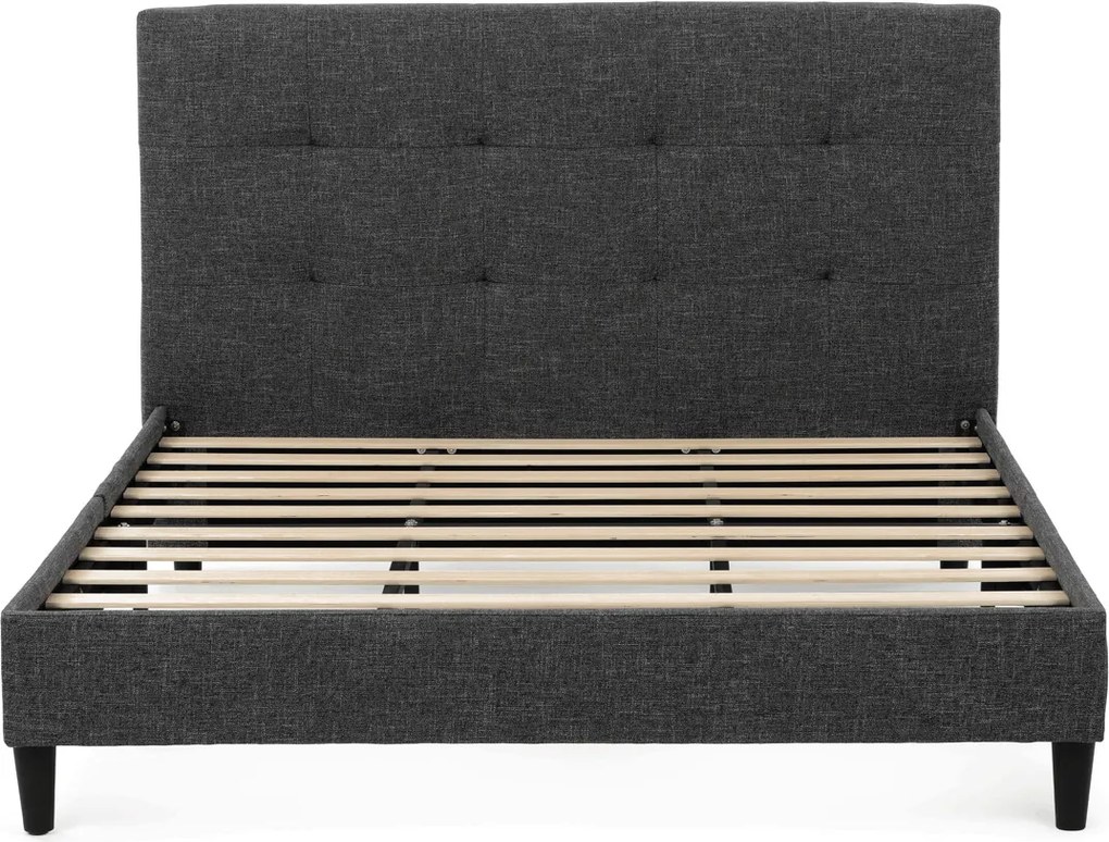 Autronic Čalouněná dvoulůžková postel BED-M160 Barva potahu: Tmavě šedá
