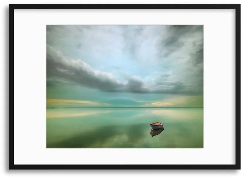 Rámovaný obraz GLIX Boat by Krzysztof Browko 70x50 cm