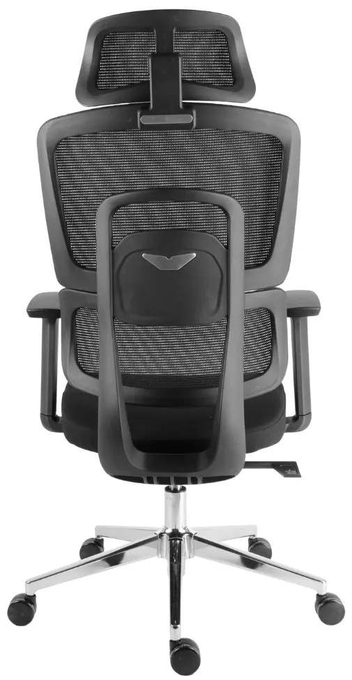 Ergonomická kancelářská židle ERGODO KENDOR - černá síťovina / nosnost 150 kg
