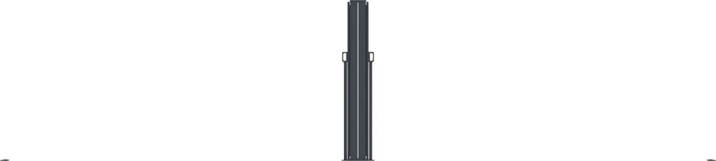 Dvojitá zatahovací markýza/boční zástěna BestBerg BBSU-2S300CG / 180 x 600 cm / šedá