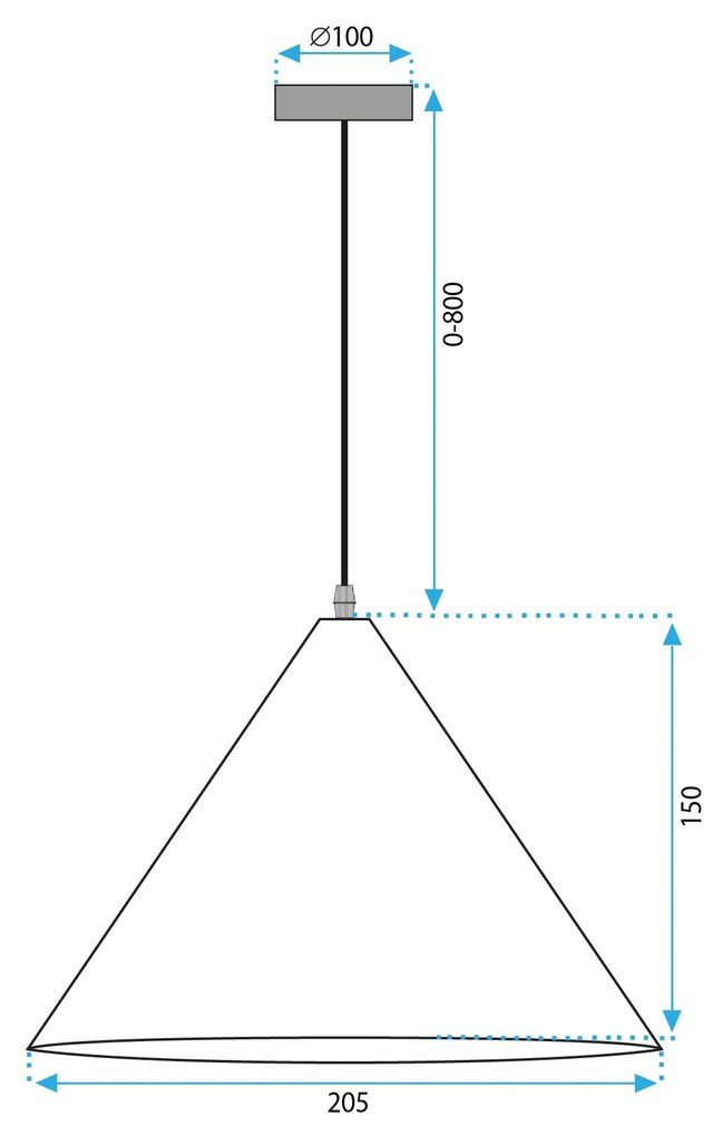 Toolight Stropní svítidlo APP1442-1CP WOOD
