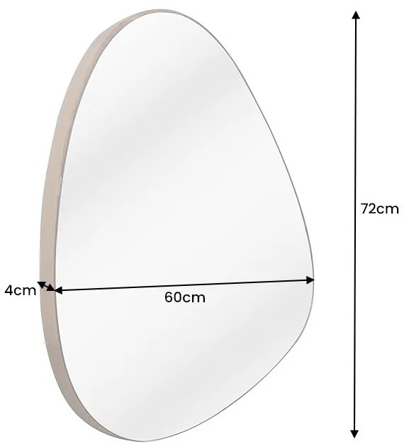 Designové nástěnné zrcadlo Daiwa 72 cm dub