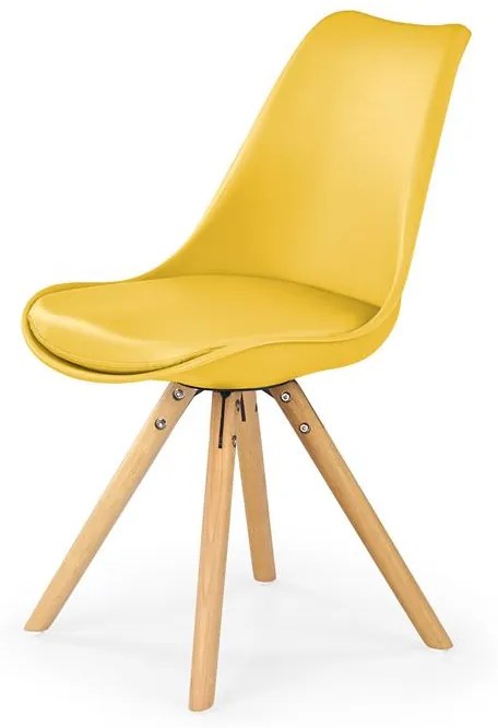 Jídelní židle H201, žlutá